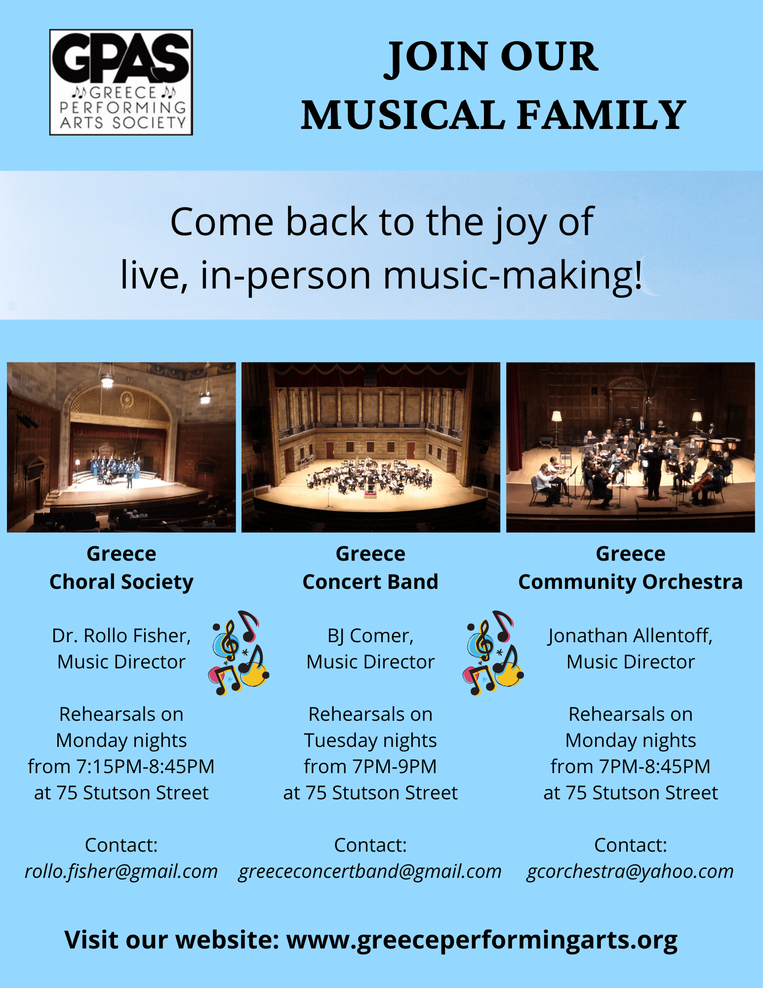 Events – Greece Performing Arts Society